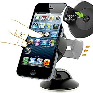 iOttie Easy Flex 3 Car Mount Holder for iPhone 7/6s/6, Galaxy S7/S7 Edge, S6/S6 Edge - Retail Packaging – White