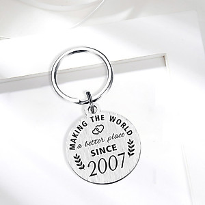18th Birthday Gifts Keychain for Someone Who was Born in 2005, Turning 18 Year Old Birthday Gifts for Women Men