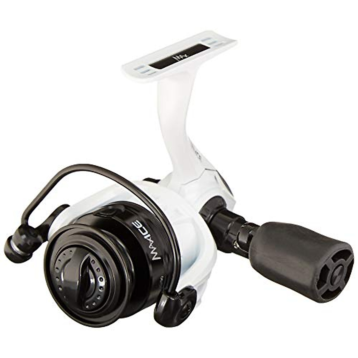 Abu Garcia Max Ice Spinning Fishing Reel, Size 5 (1523300), Right/Left Handle Position, Lightweight Construction, 4 Bearings for Smooth Operation, Ideal for Accurate, Distant Casting,Silver