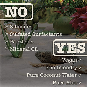 Maui Moisture Hair, Nourish & Moisture + Coconut Milk, Combing Cream for Dry Curly Hair, Silicone & Sulfate-Free Aloe Leave-In Conditioner Treatment to Detangle Hair, 8 Fl Oz (4067538)