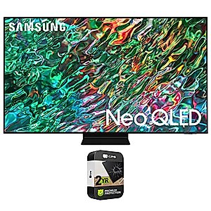 SAMSUNG QN55QN90BAFXZA 55 inch Class Neo QLED 4K Smart TV 2022 (Renewed) Bundle with 2 YR CPS Enhanced Protection Pack