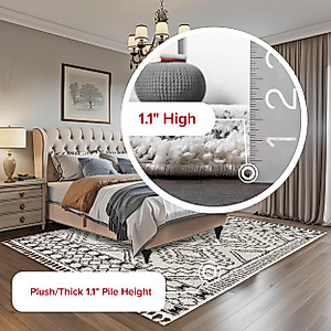 nuLOOM Vasiliki Moroccan Shag Tasseled Area Rug, 8x10, Off-white