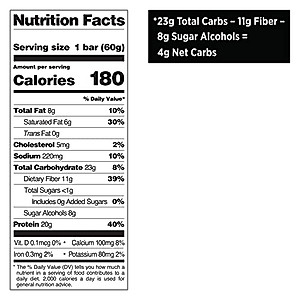 Quest Nutrition Pumpkin Pie Protein Bar, High Protein, Low Carb, Gluten Free, 12 Count