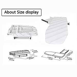 Closet Pull-Out Ironing Board Retractable 180 Degree Rotation Ironing Board Portable Folding Iron Board for Sewing, Craft Room, Household, Dorm 19.6" W x 13.7" D x 4.3" H
