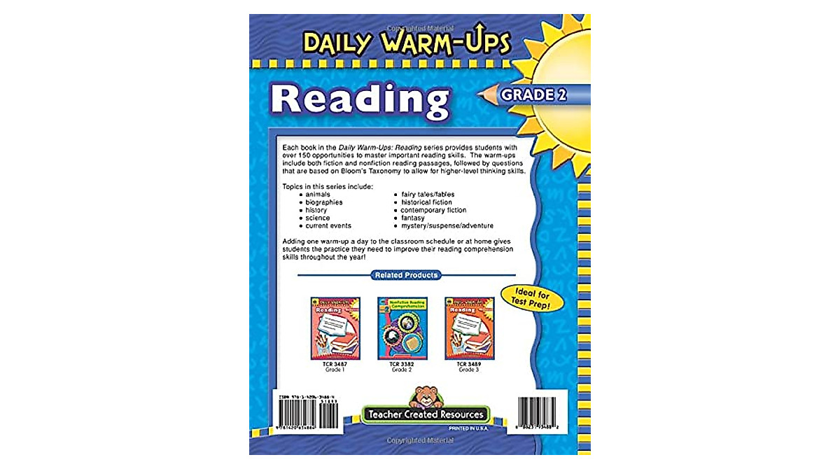 Daily Warm-Ups Reading Grade 2 | Boost Comprehension & Critical Thinking