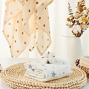 E&O Muslin Swaddle Baby Blanket. Breathable Fabric Made with 100% Cotton and Measures 47 inch x47 inch . The Material is Super Soft and Lightweight, Yet Super Durable and Strong. (Blue)