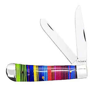 Western Fashion Tack Twisted X Serape Trapper Knife