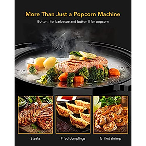 Kitchen Large Microwave Popcorn Maker, Hot-oil Popcorn Popper Maker with Nonstick Plate & Stirring Rod, Large Lid for Serving Bowl and Two Measuring Spoons, 16-Cup for Home Christmas Party Kids,Red