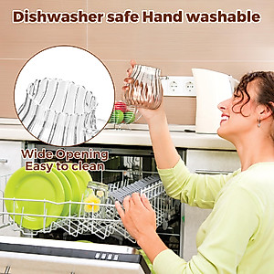 holoith Sugar Container with Bamboo Lid and Spoon,15 oz Sugar Bowl Glass Jar for Coffee Bar Accessories Coffee Canister Kitchen Decor Housewarming Gift Christmas Refillable Design