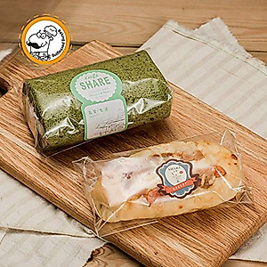 Cellophane Packaging Sheets, 300 PCS 11.8x11.8inch Cellophane Paper Sheet for Bread Cakes Desserts, Cellophane Wrap Packaging Convenient for Store Take-away Pastry by FUNZON FH031 (300 Pcs)