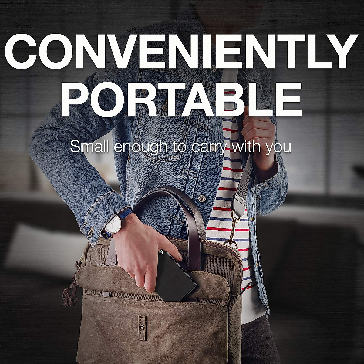 Seagate One Touch, 2TB, Password activated hardware encryption, portable external hard drive, portable external hard drive, PC, Notebook & Mac, USB 3.0, Black (STKY2000400)