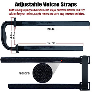 Yoelike - 5 Colors - New Upgrade Anti-Slip Adjustable Tumbler Handle Fit for 20 Oz to 40 Oz of YETI, RTIC, Ozark Trail, Travel Mug, SIC, Rambler, Travel Cup and All Brands Tumbler Cup