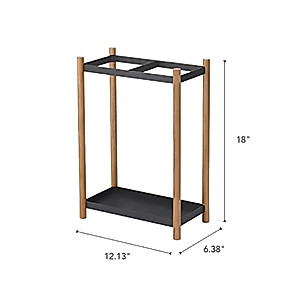 YAMAZAKI home Plain Umbrella Stand Black,