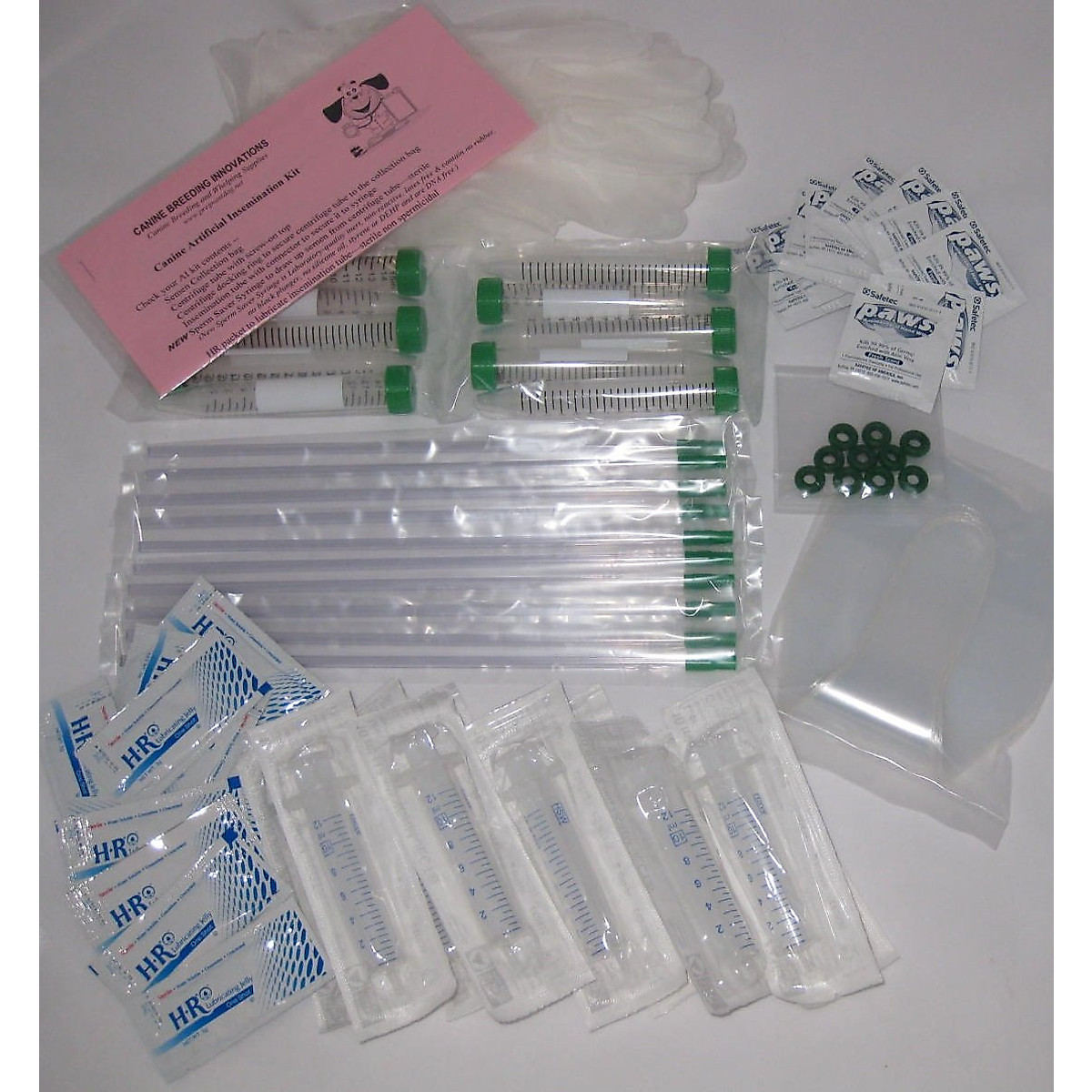 Canine Breeding Innovations Breeder Kit Artificial Insemination Kit for Dogs 10 Count for Large Breeds