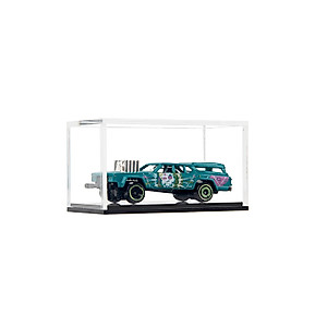 2 Pack Clear Acrylic Hot Wheels Display Case Hotwheels Matchbox 1/64 Scale Toy Model Cars Display Case UV Protect Storage Collectors