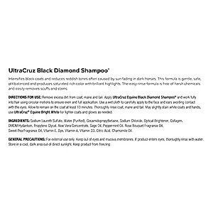 UltraCruz Equine Black Diamond Horse Shampoo, 32 oz