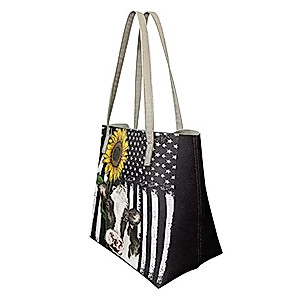 Rnyleeg Sunflower Cow Print Handbags for Women Large Tote Shoulder Bags Top Handle Satchel Purses Shopping Bag