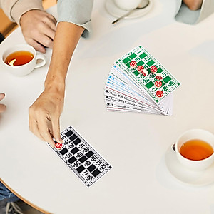 Ipetboom Russian Lotto Board Games Family Bingo Board Game Set of 48 Bingo Cards and 90 Wooden Chess, Great for Adults Kids Family Game Night, Halloween, School Classroom Activity, Bingo Parites