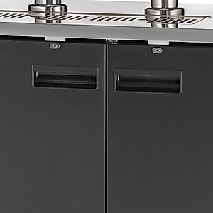 Arctic Air ADD48R-2 49-Inch Double-Tap Direct Draw Draft Beer Cooler/Dispenser/Kegerator, Black, 115v