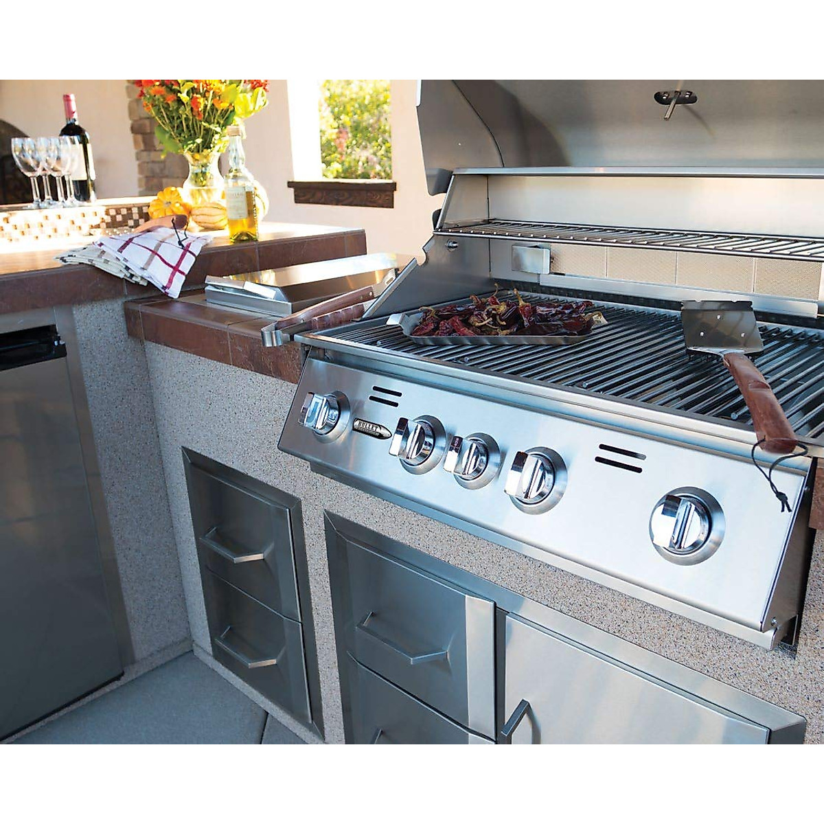 Bullet by Bull Outdoor Products 48109 Bronco Bullet by Bull 4 Burner Grill Natural Gas, Stainless Steel