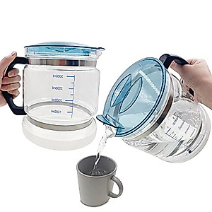 Xcivi 1 Gallon/ 4L Glass Carafe for Distiller, Replacement Glass Collection Bottle, Distiller Water Container, Compatible with Megahome and Other Countertop Water Distiller