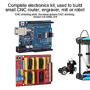 USB Interface Practical High Quality CNC Shield Stepper Driver, Compatible Expansion Board Kit, for