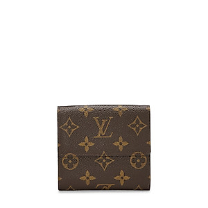 Louis Vuitton, Pre-Loved Monogram Canvas Fleuri Elise Wallet, Brown