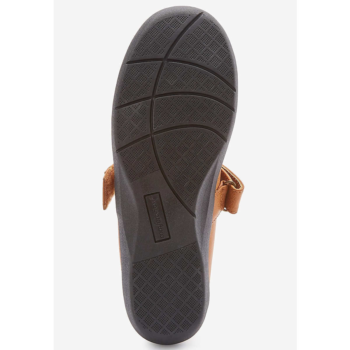 Comfortview Carla Mary Jane Flat Women's Casual Shoes (Wide Widths Available) - 10 WW, Brown