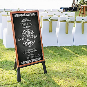 Mr. Pen- White Chalk Markers, 4 pcs, Assorted Size, Chalk Marker, Chalk Pen, Liquid Chalk Marker, Chalk Markers White, White Chalk Pen, Chalkboard Marker, White Chalkboard Marker, Chalkboard Pen