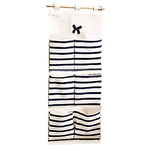 Over The Door Shoe Organizer Hanging Closet Holder Hanger Storage Bag Rack Large Pockets Door Mesh Closet with Washable and Breathable (Blue 10''L x 4''W x 24''H) Clearence
