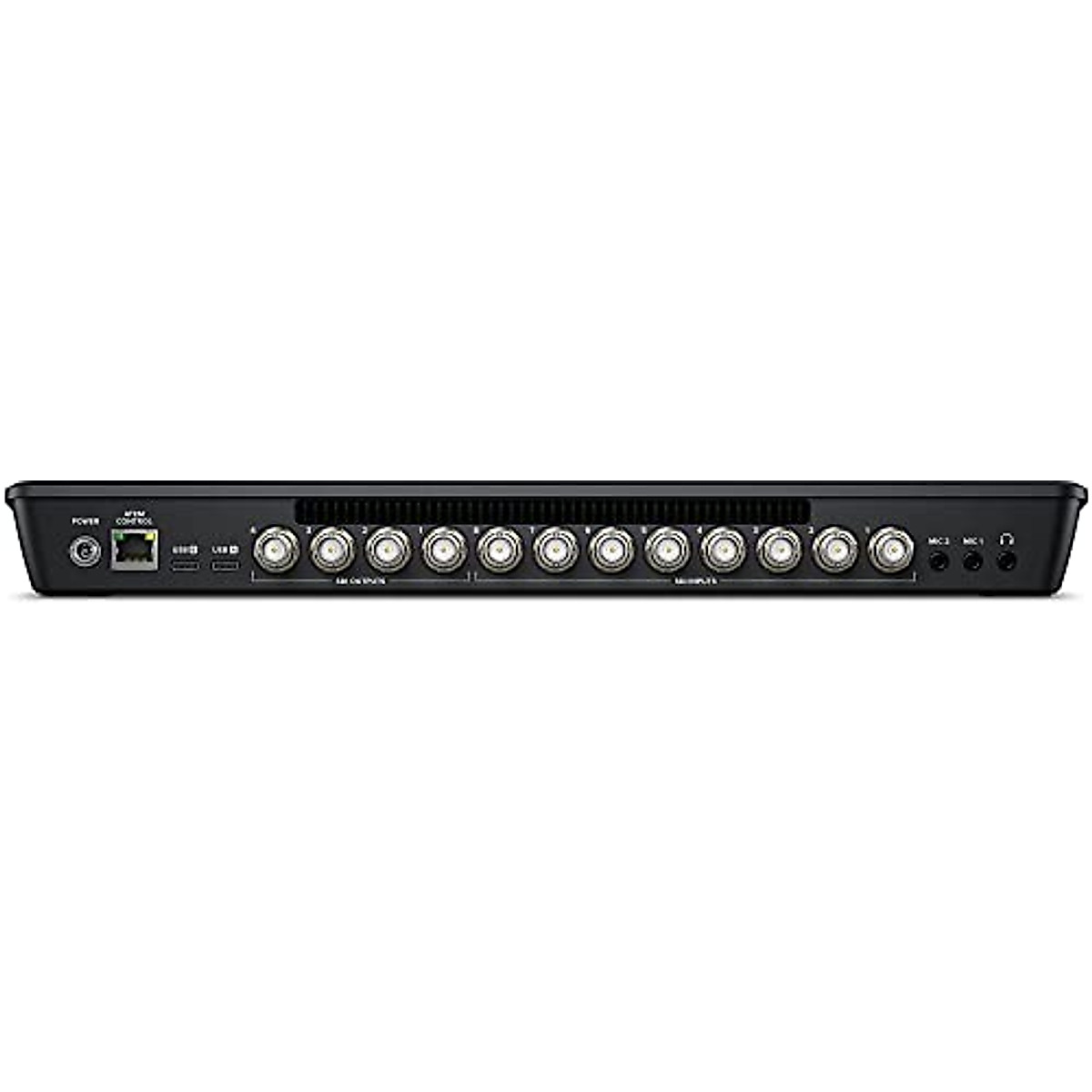 Blackmagic Design ATEM SDI Extreme ISO Live Stream Switcher Bundle with 8’ 5G-SDI Cable, 7’ Cat5e Cable, and 5-Pack of Solid Signal Cable Ties (SWATEMMXEPCEXTISO)