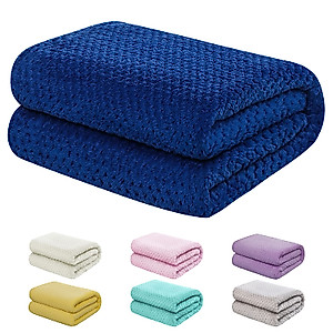 Baby Blanket for Girls and Boys - 30”x40” Navy Blue - Toddler Blankets - Kids Throw - Newborn Blankets - Soft Lightweight Fleece for Bed, Crib, Stroller