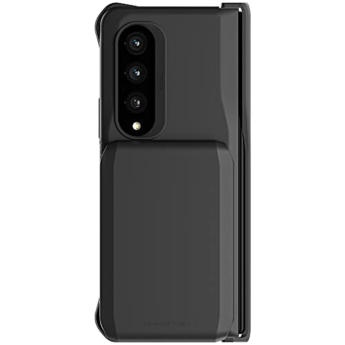 Ghostek EXEC Wallet Case for Galaxy Z Fold 4 - Magnetic Credit Card Holder, Hinge Protection, Wireless Charging, 7.6" Screen (Black)