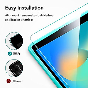 ESR for iPad 9th Generation Screen Protector, Tempered Glass Film with Easy Installation Frame for iPad 9/8/7 Gen (2021&2020&2019, 10.2 Inch), Scratch-Resistant, HD Clear, 2 Pack