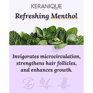 Keranique Volumizing Shampoo with Keratin and Biotin for Thinning Hair, Anti-Breakage, Follicle Strengthening, 12 Oz