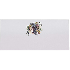 Wine Grapes and Chicory Place Cards, Set of 25, Pre-cut and Scored - Wedding, Party, Dinner, and Special Events - Made in the USA