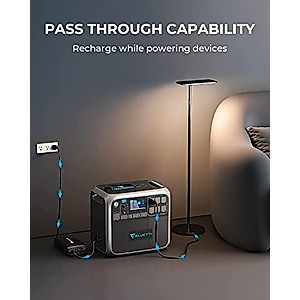 BLUETTI Portable Power Station AC200P, 2000Wh LiFePO4 Battery Backup w/ 6 2000W AC Outlets (4800W Peak), Solar Generator for Outdoor Camping, RV Travel, Home Use (Solar Panel Not Included)