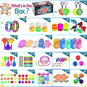 ZJLL 120 Pcs Party Favors for Kids, Fidget Toys Pack, Goodie Bags Treasure Box For Classroom Rewards, Carnival Prizes, Pinata Filler Stuffers Toys, Birthday Gift Toys for Kids 4-8, 8-12