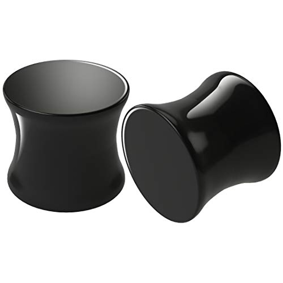 2pc Acrylic Double Flared Plugs Ear Stretching Piercing 00 Gauge 10mm Plastic Earring Cool