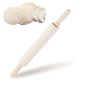 Rolling Pin,15 Inch Wooden Rolling Pins for Backing,Use for Pasta,Cookie Dough,Pastry,Bakery,Pizza,Fondant