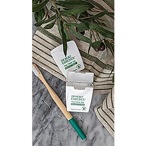 Desert Essence, Tea Tree Dental Tape 30 yd - Gluten Free - Cruelty Free - Naturally Waxed with Bees Wax - Thick Floss no Shred Tape - Tea Tree Oil - Removes Plaque and Build Up