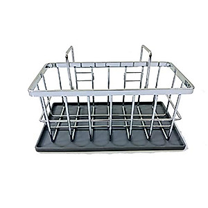 Heavy Duty Sink Caddy for Wet Dish Rag and Sponge Holder - Hang, Suction, or Counter Use - by Mary's House
