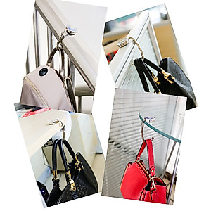 JISEN Portable Handbag Hanger Table Bar Purse Instant Swivel Top Foldable Hook Starry Night