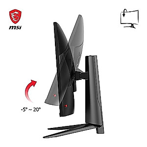 MSI MAG401QR, 40" Gaming Monitor, 3440 x 1440(UWQHD), IPS, 155Hz, FreeSync Premium, HDR400, HDMI, Displayport, USB C, Tilt,Black