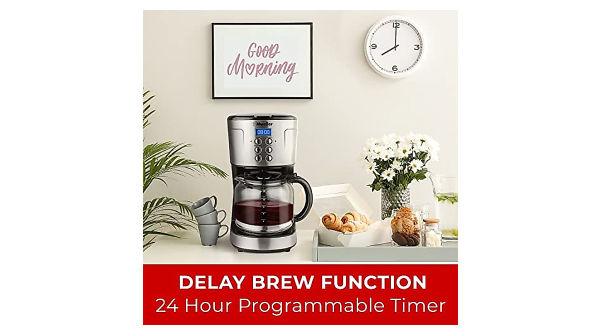Mueller Ultra Coffee Maker - Programmable 12-Cup Coffee Machine
