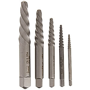 IRWIN Screw Extractor for Spiral Screws, 5-Piece (53535)