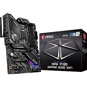 MSI MPG Z490 Gaming Edge WiFi ATX Gaming Motherboard (10th Gen Intel Core, LGA 1200 Socket, DDR4, CF, Dual M.2 Slots, USB 3.2 Gen 2, Wi-Fi 6, DP/HDMI, Mystic Light RGB) (Renewed)