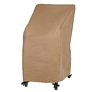 Duck Covers Essential Water-Resistant 28 Inch Stackable Chair Cover, Patio Furniture Covers