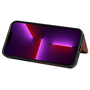 Fansipro Bumper Case Cover for Samsung Galaxy S9 Plus, Premium PU Leather Slim Fit Cover for Galaxy S9 Plus, 1 Card Slot, 1 Photo Frame Slot, Light Weight, Brown