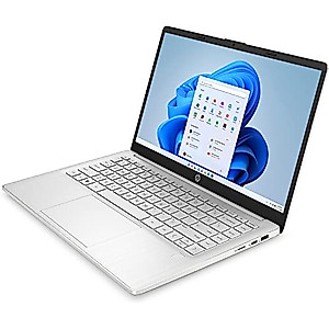 HP Laptop 14-ed0123wm 14" FHD Touchscreen, Qualcomm Snapdragon 7c, Qualcomm Adreno 618 GPU, 8GB LPDDR4x RAM, 128GB eMMC Storage, Windows 11 Home, Natural Silver (Renewed)